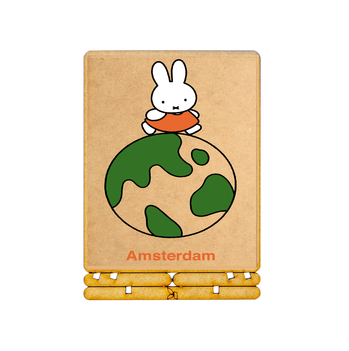 Postcard | Piece of Art | Miffy | Miffy on the globe Amsterdam – KOMONI ...
